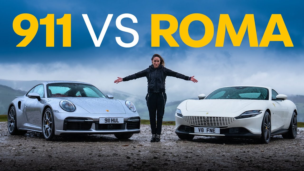 Ferrari Roma vs Porsche 911 Turbo S video | Autotrader