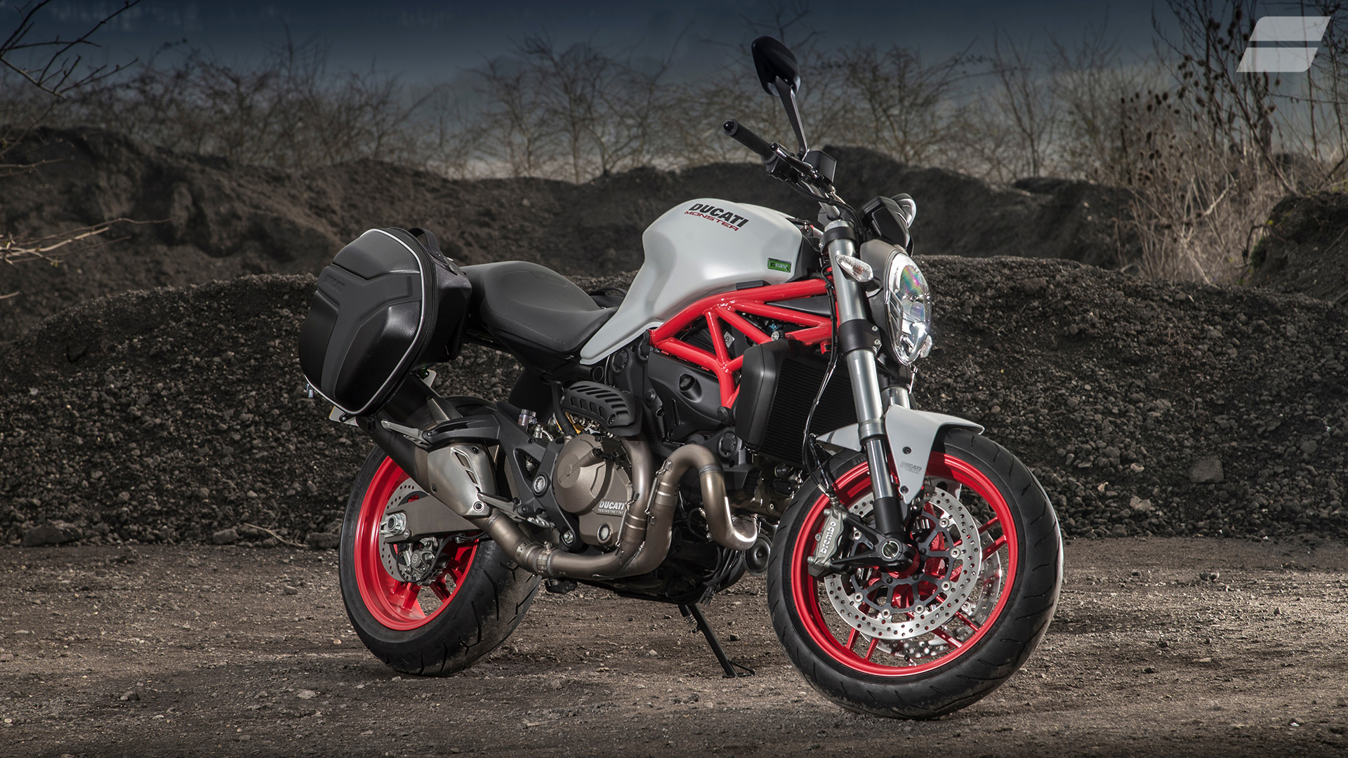 White Ducati Monster 821